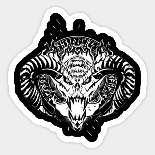 Balrog White Lord Of The Rings Sticker Teepublic